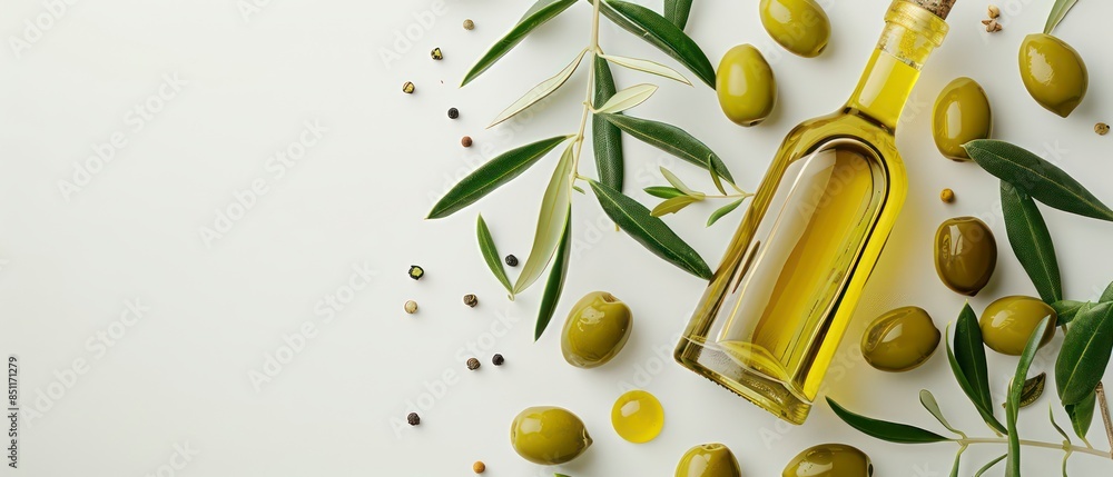 Olive oil, a healthy alternative to vegetable oils, extracted from ...