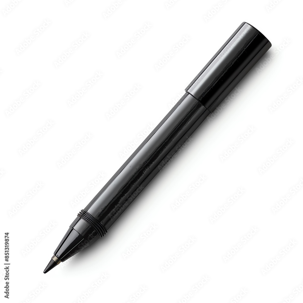 A marker clipart, school supply element, vector illustration, black ...