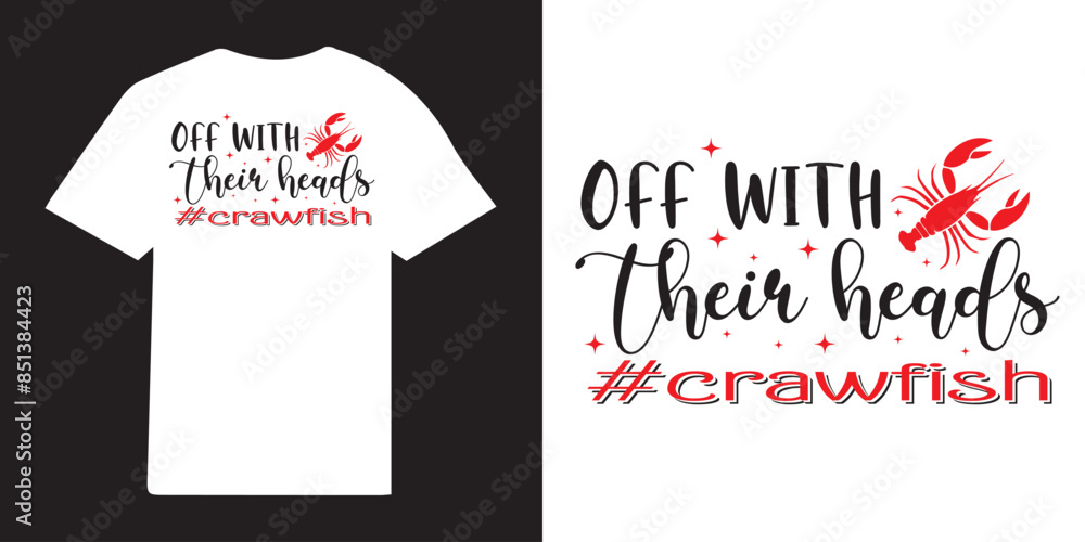 Off with their heads crawfish tshirt design, Crawfish Svg, Crawfish ...