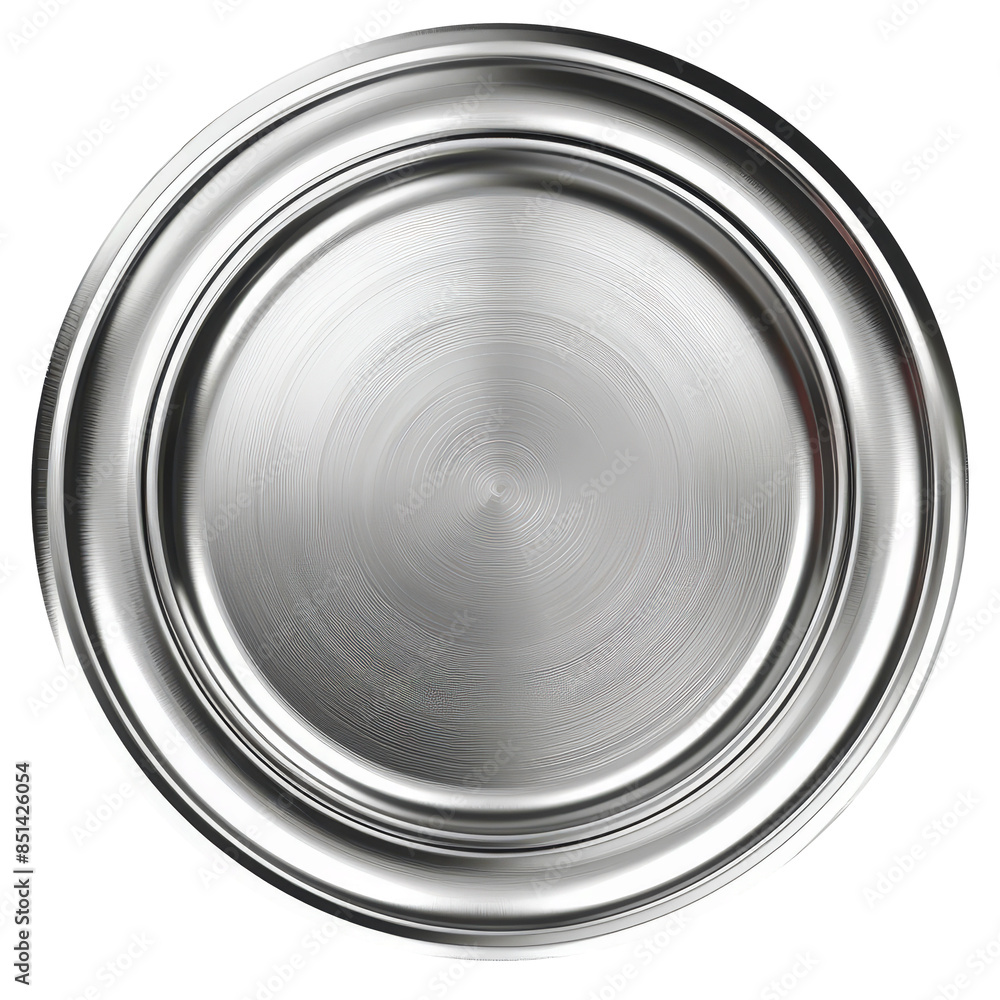 Silver circle plate sticker transparent background PNG clipart Stock ...