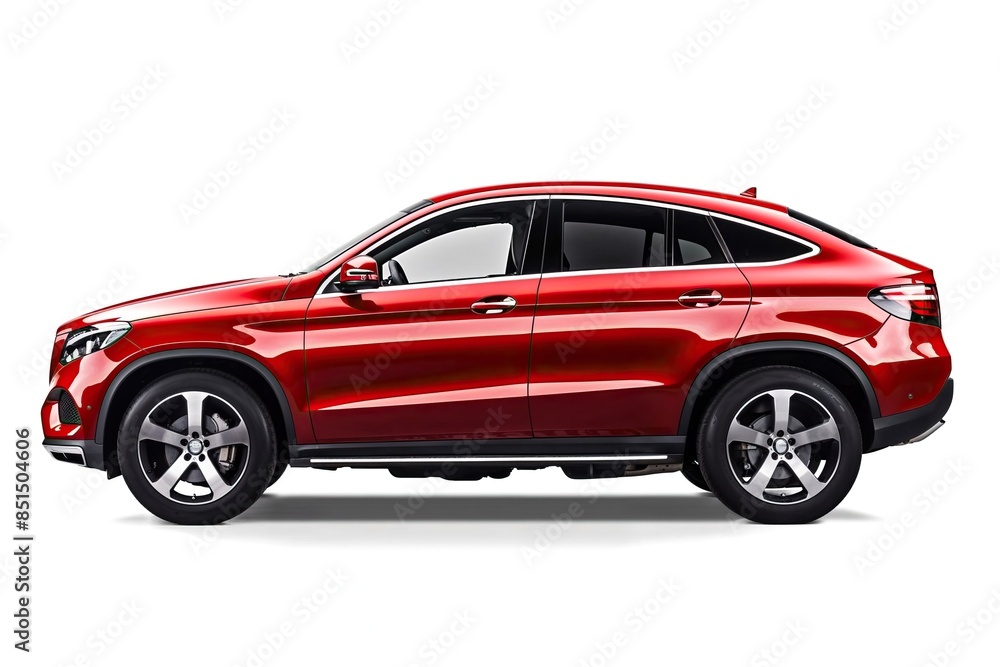 Red SUV Side View, Modern Design Stock Photo | Adobe Stock