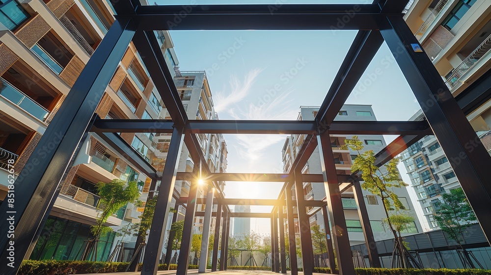 Steel for infrastructure and real estate construction, urban village ...