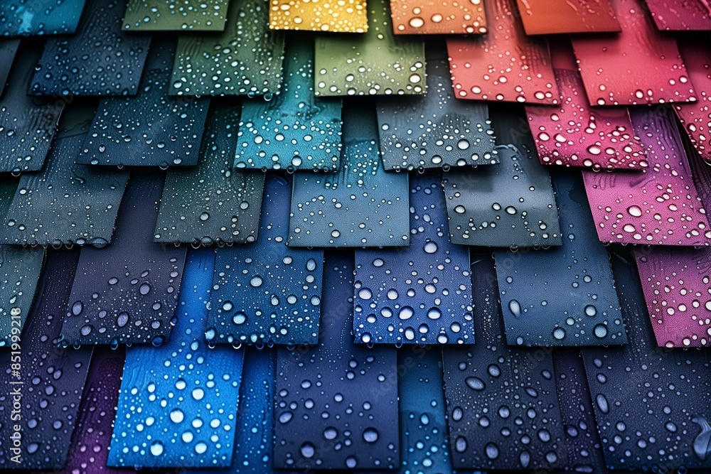 This image displays a series of overlapping, textured shingles in a ...