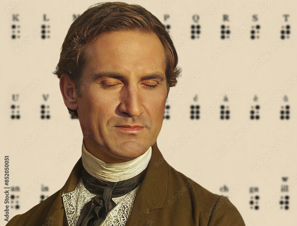 Louis Braille (1809-1852) was a French educator and the inventor of the ...