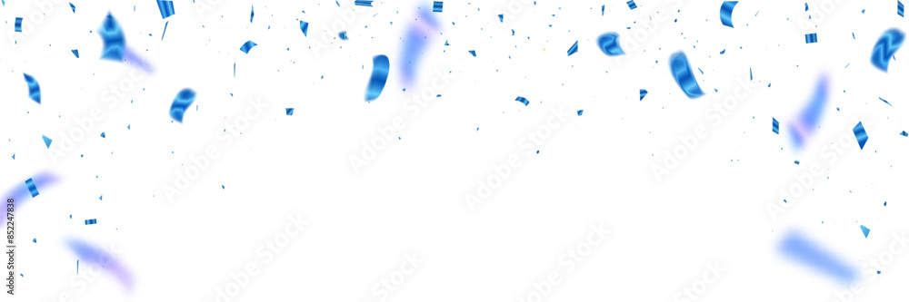 Blue confetti party background. Design for various parties Stock Vector ...