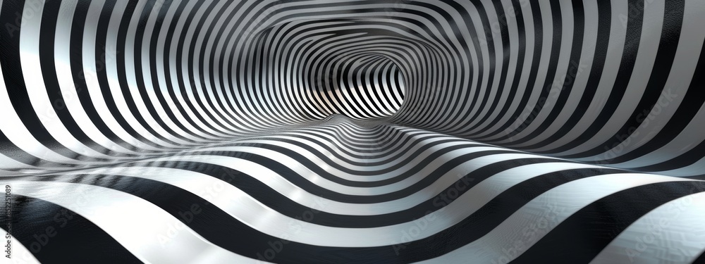 Optical illusion-inspired wallpaper that plays tricks on the viewer's ...