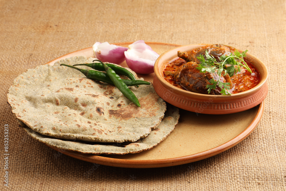 Multigrain Roti or millet flat bread.Made with chana ,caun, green moong ...