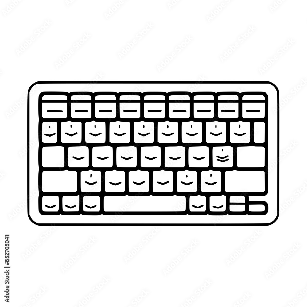 Image vectorielle Stock blank computer keyboard svg, svg files for ...