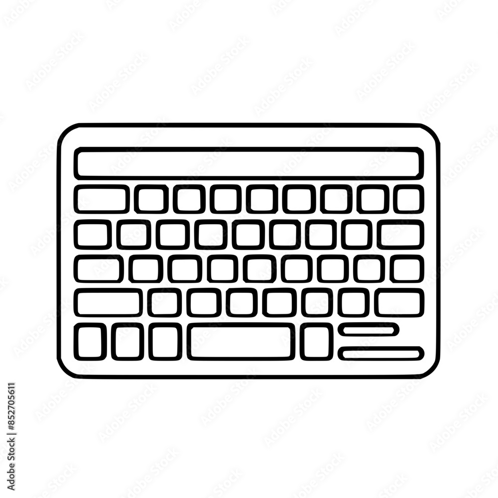 Vector de Stock blank computer keyboard svg, svg files for cricut ...