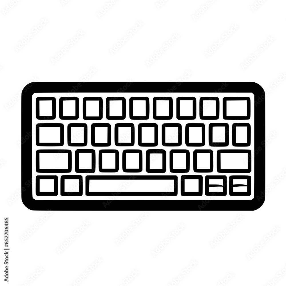 Image vectorielle Stock blank computer keyboard svg, svg files for ...