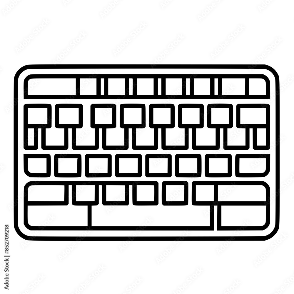 Vector de Stock blank computer keyboard svg, svg files for cricut ...