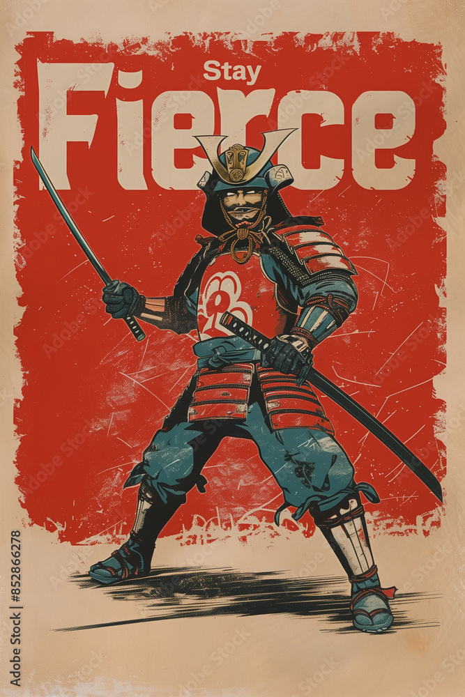 Stay fierce, be brave, courage, revenge, ninja, assassin, poster ...