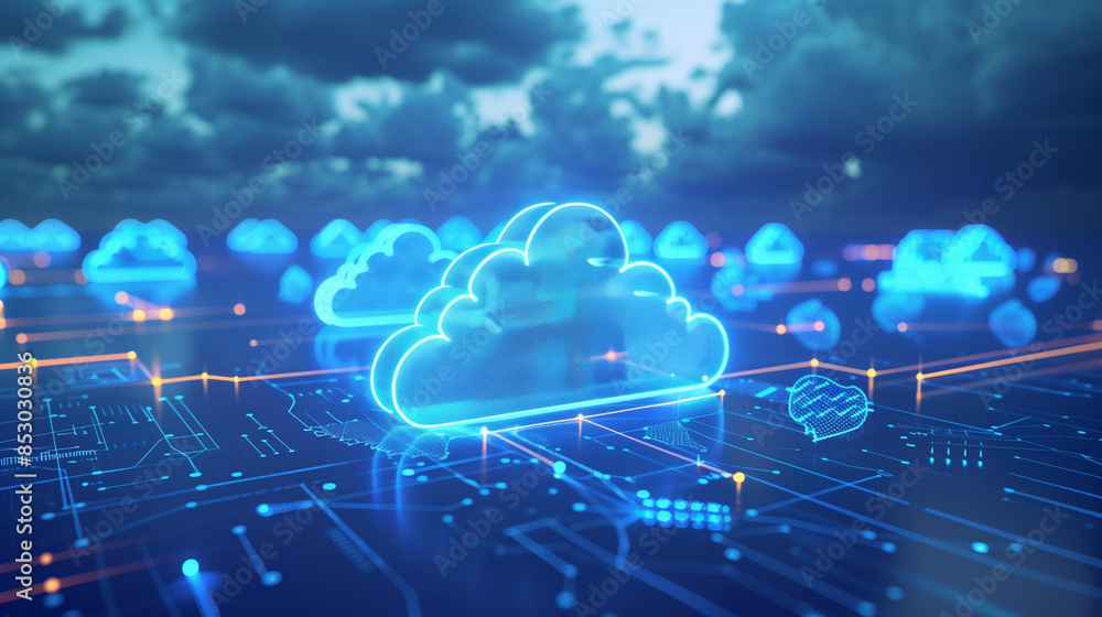 Cloud-native technology in a modern digital environment. Cloud-based ...