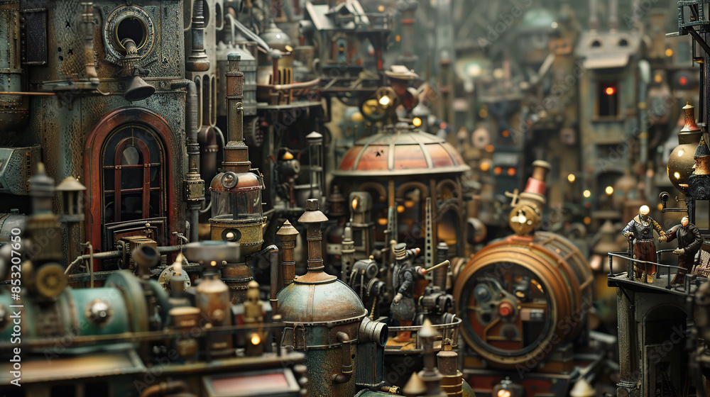 Steampunk, Retro-futurism, Victorian, Gears, Brass, Airship, Clockwork ...