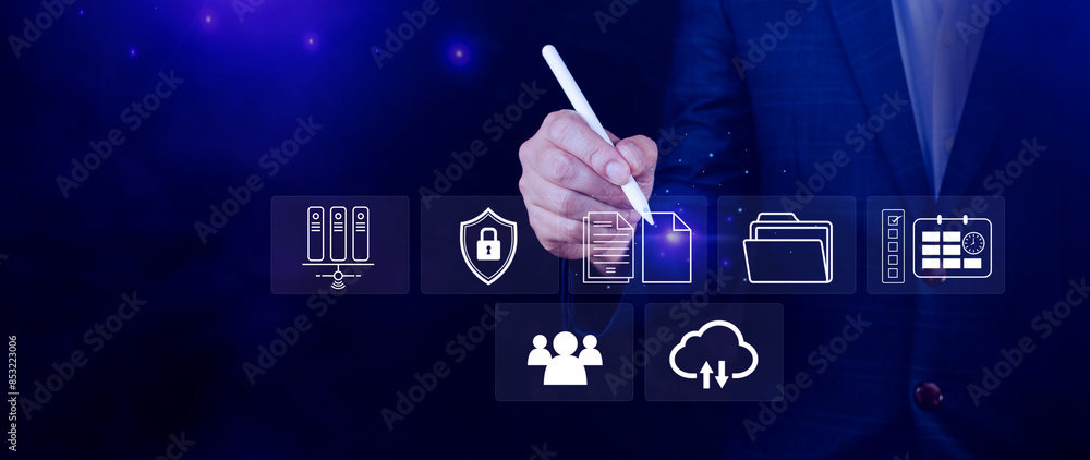 Document Management System DMS for document management concept online ...