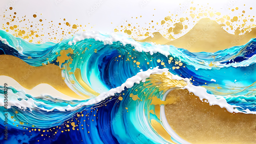 Captivating Ocean Waves , Japan's style ,Coastal Beauty Giant ocean ...