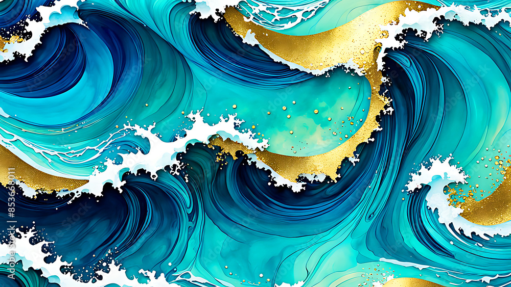 Captivating Ocean Waves , Japan's style ,Coastal Beauty Giant ocean ...