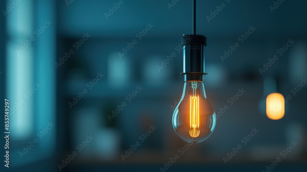 elegant navy blue lamps bulbs and decorative lights minimalist style ...