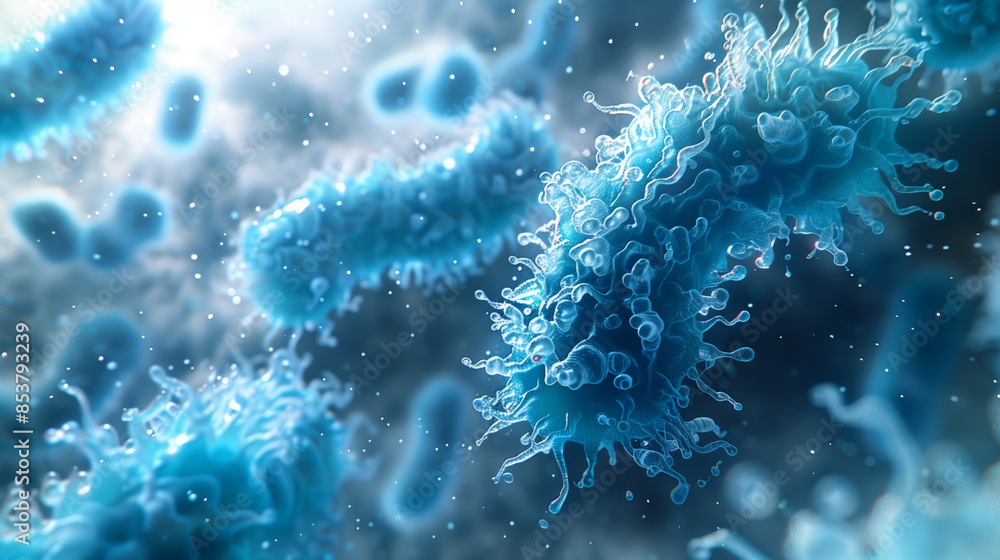 Bacterium (bacteries, bacteria, microbiome, cells, bacterie) infection ...