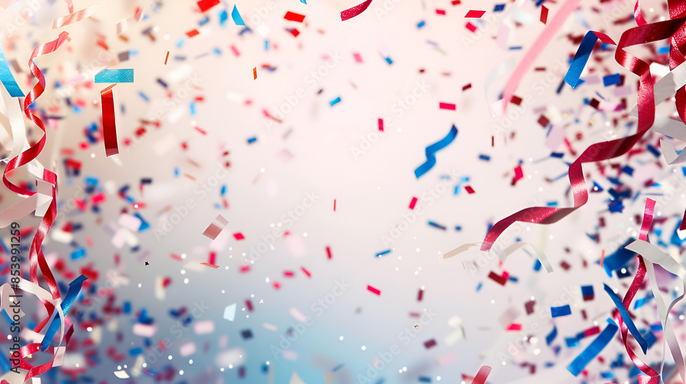 Ilustración de Stock fondo con confetti de colores de la bandera de ...