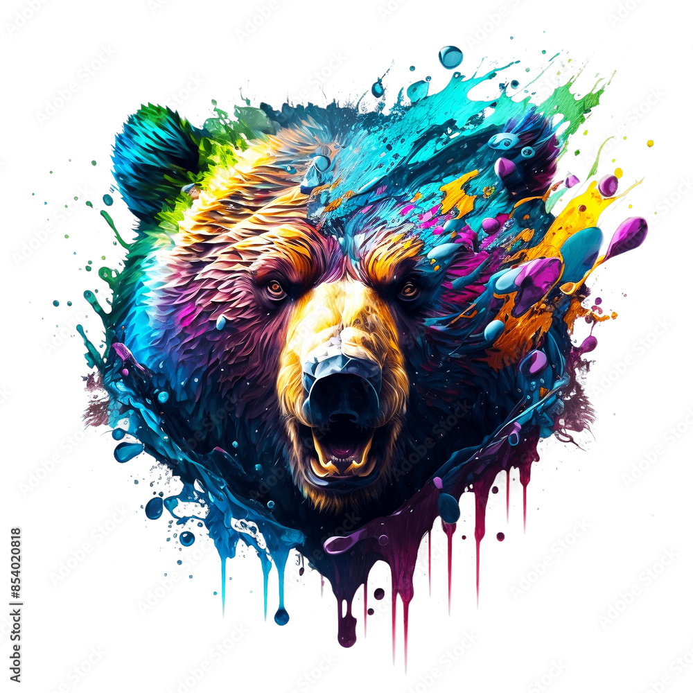 Color-splashed animals are a popular design trend in which animal ...