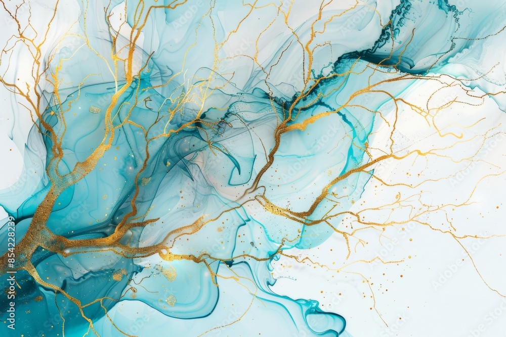 Stock created an alcohol ink idigo navy blue abstract background with ...