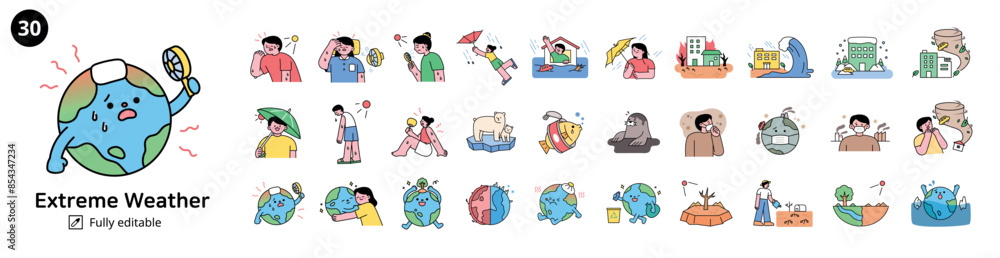 Warnings about natural disasters and environmental pollution caused by ...