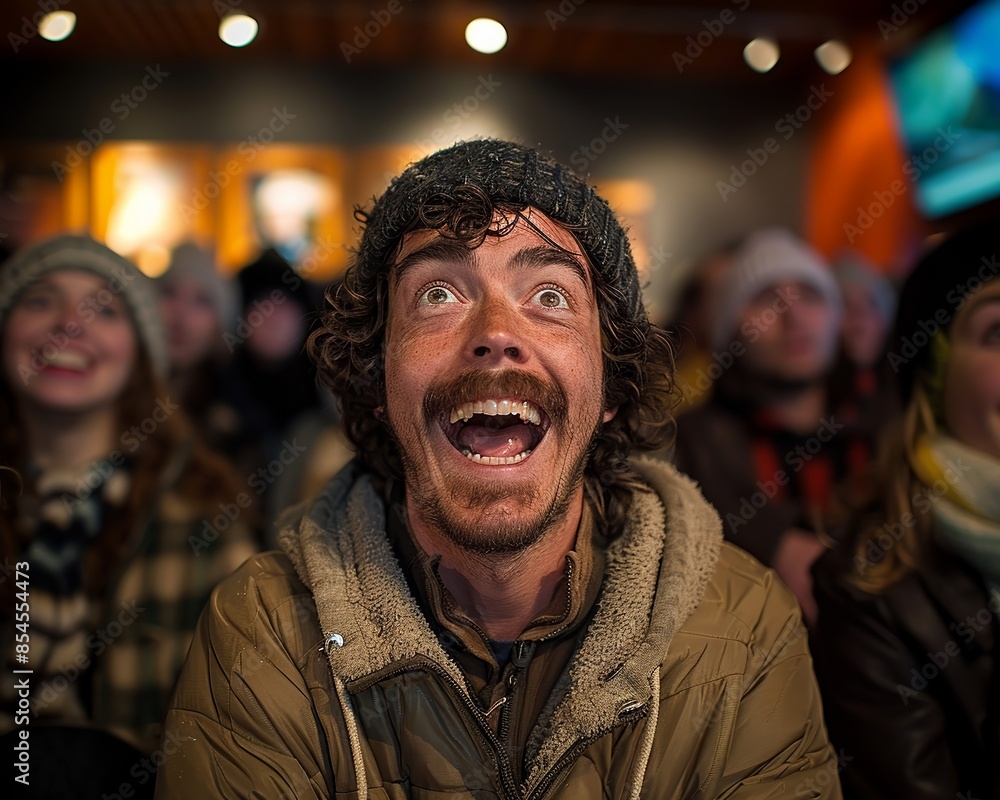 Embrace the laughter with a wide-angle view capturing humorous moments ...