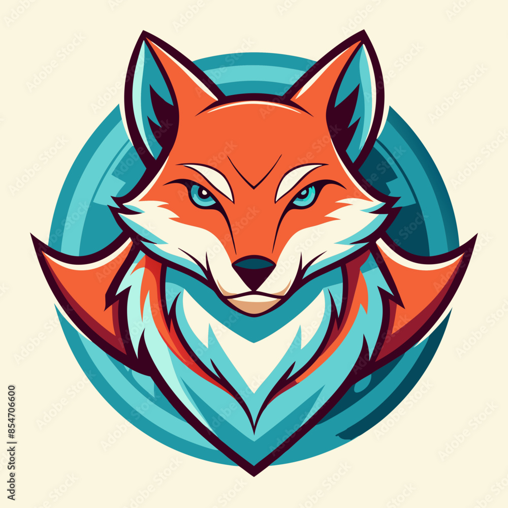 fox logo | red fox gaming mascot logo design vector illustration Stock ...