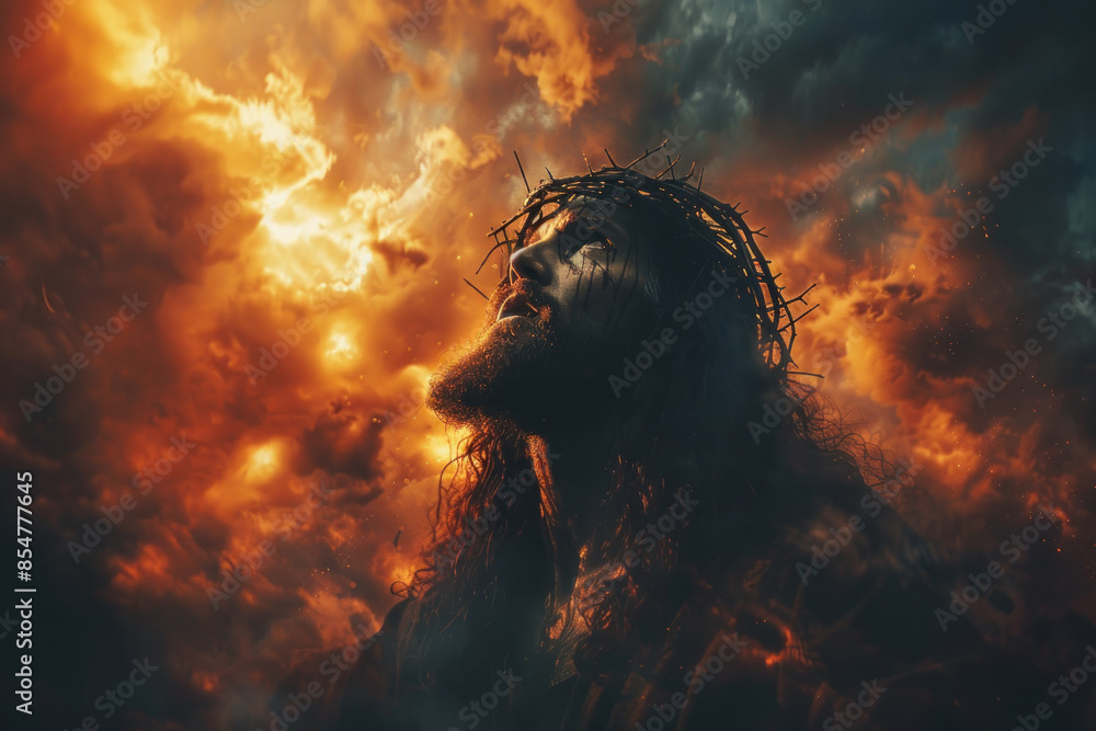 Jesus Christ in Intense Storm, Modern Depictions of Jesus ...