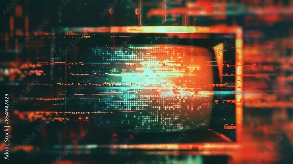 retro vhs scanlines and tv static noise overlay pattern pixel glitch ...