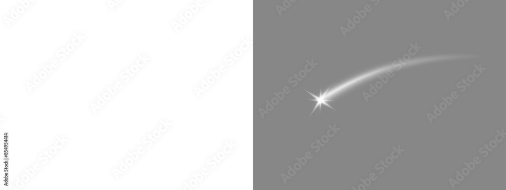 Moon, star, stars, sparkles, falling star, isolated on transparent ...