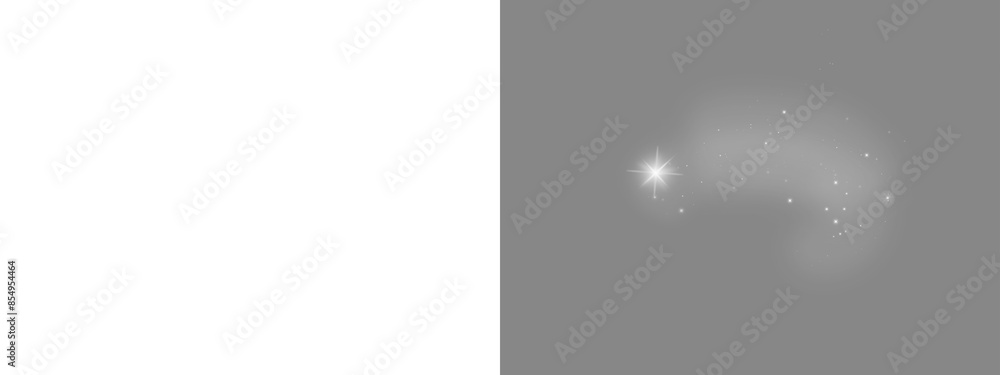 Moon, star, stars, sparkles, falling star, isolated on transparent ...