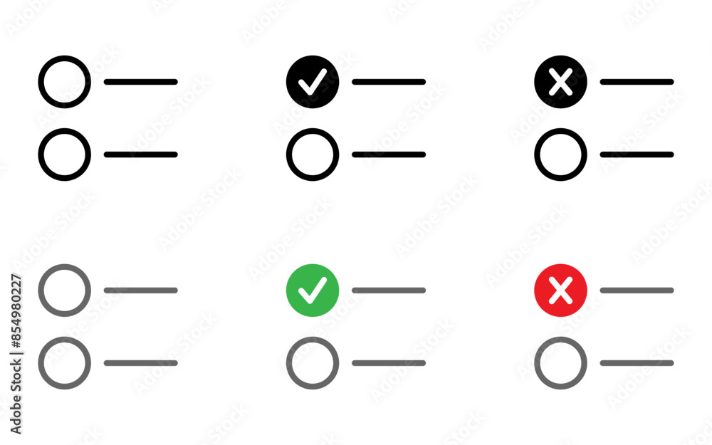 Checklist pictogram. Quiz vector icon. Checkmark icon illustration. To do list symbol. Checkbox ...
