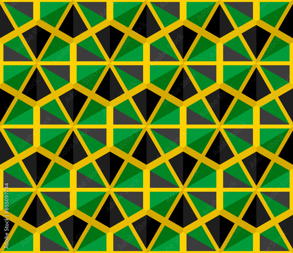 jamaica flag box pattern. abstract background. vector illustration ...