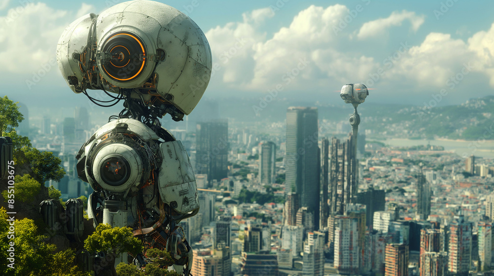 Imagine about the highest technology of humanity and a half of human ...