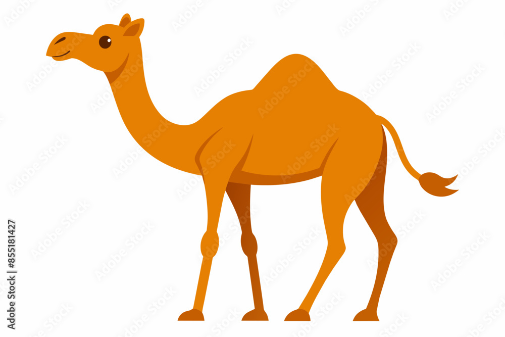 camelo vector illustration white background Stock Vector | Adobe Stock