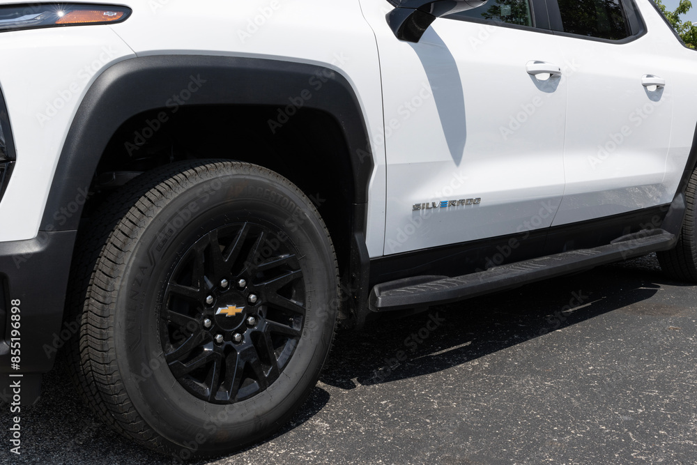 Chevrolet Silverado EV Electric Truck display. Chevy offers the ...