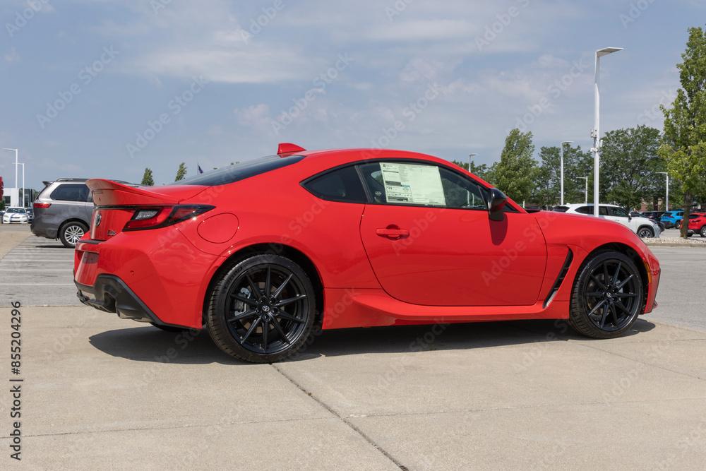 Toyota GR86 Premium display at a dealership. Toyota offers the GR86 ...