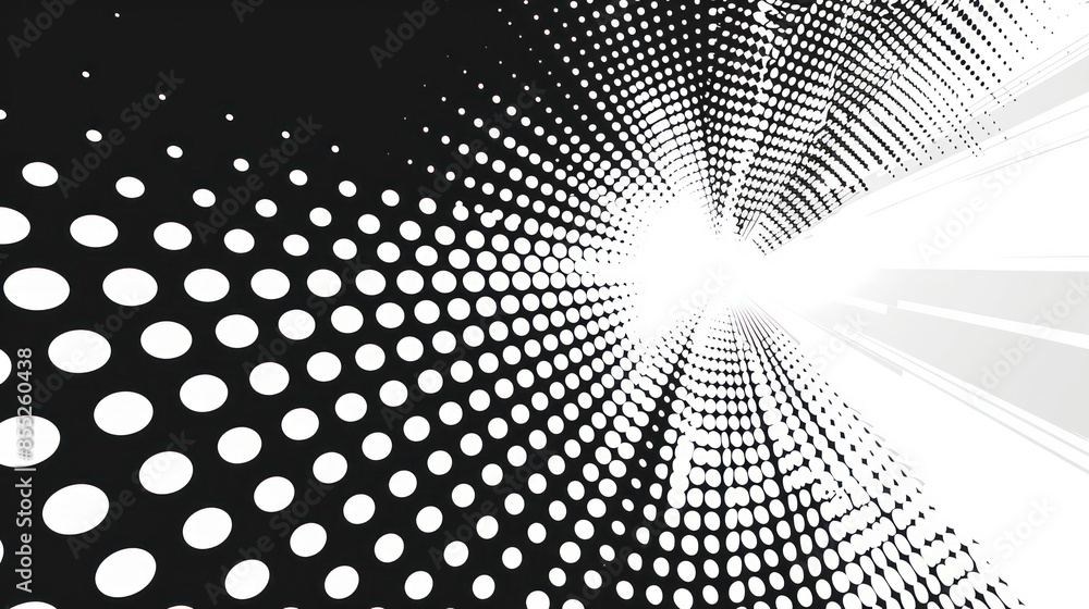 This monochromatic abstract shows a vortex-like pattern made with ...