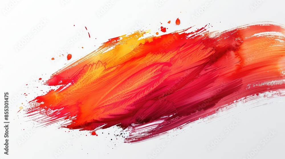 orange and red watercolor background with a pronounced paper texture ...