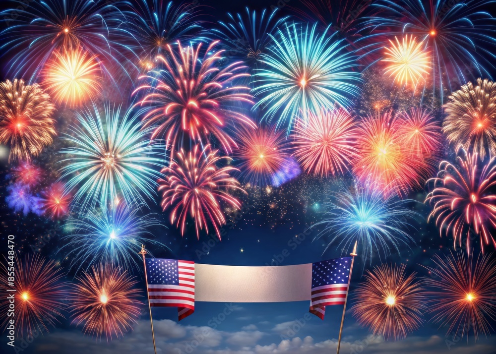 banner mockup for a virtual fireworks viewing experience on ...