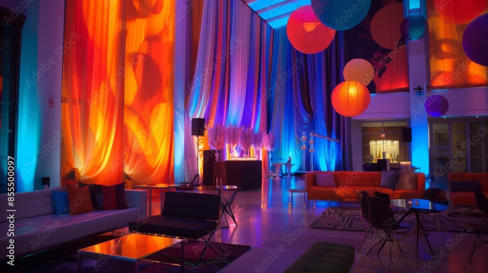Bold abstract color palette setting the mood for a visually striking ...