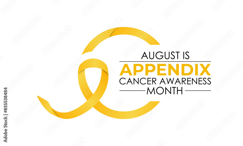 Appendix Cancer Awareness Month background template. Holiday concept ...