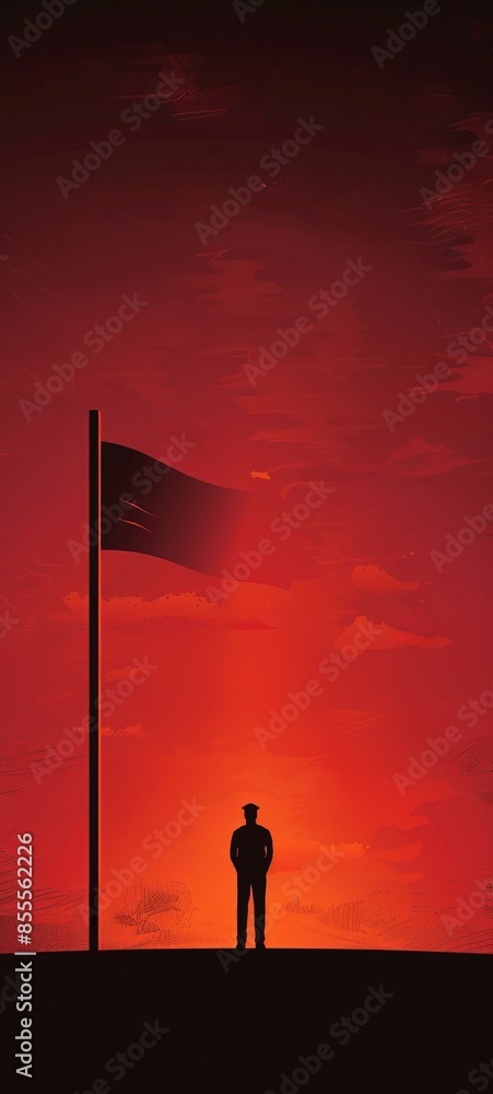 Guide to flag etiquette and proper display, vibrant colors, high-detail ...