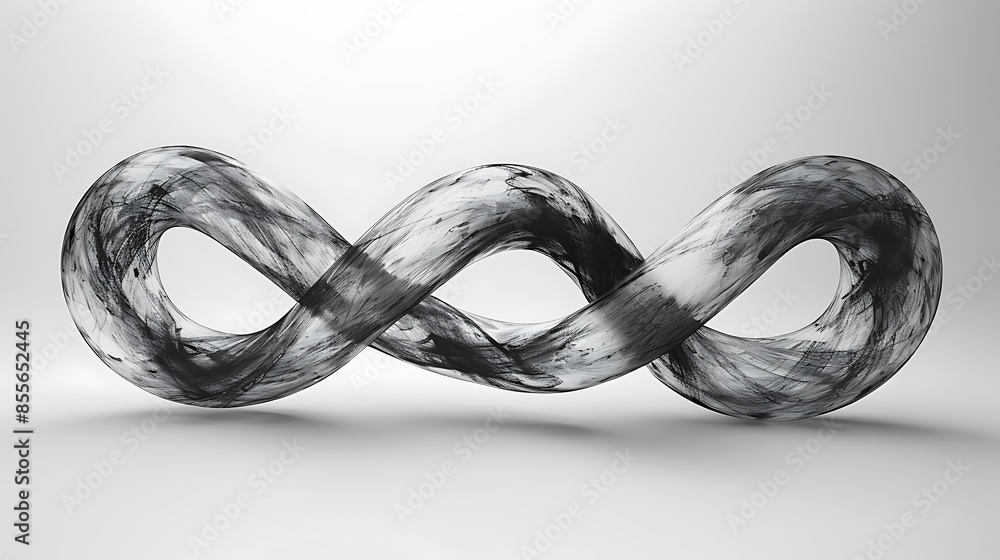 Hand-drawn infinity symbols in a continuous sketch style. The symbols ...