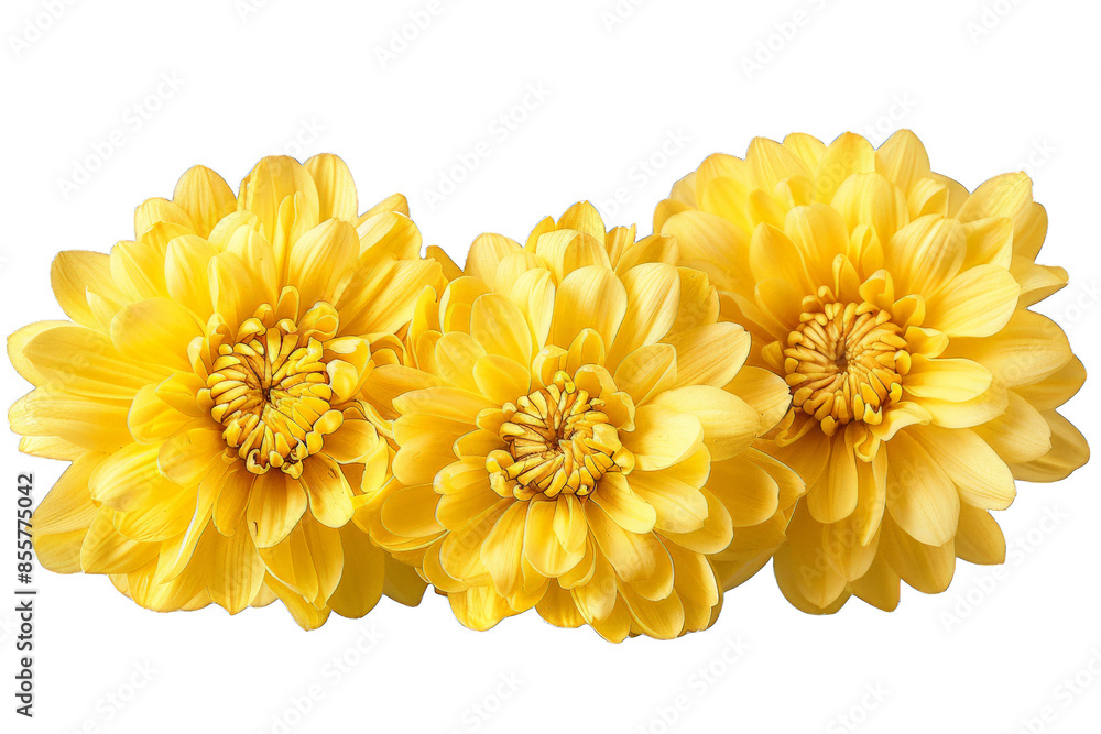 Yellow Flowers isolated on transparent background png Stock Photo ...