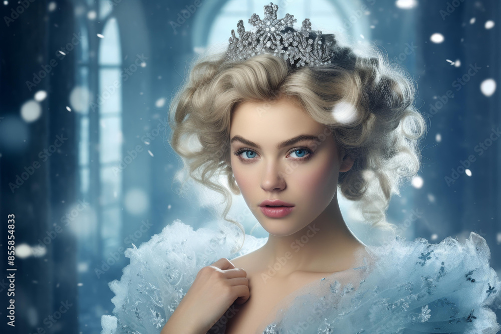 Discover the enchanting story of The Snow Queen and her beautiful face ...