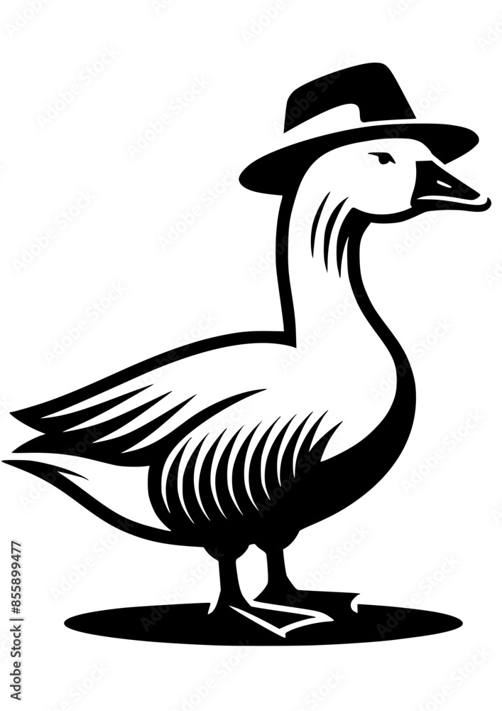 Goose SVG, Duck SVG, Bird SVG, Lake SVG, Animal SVG, Goose Silhouette ...