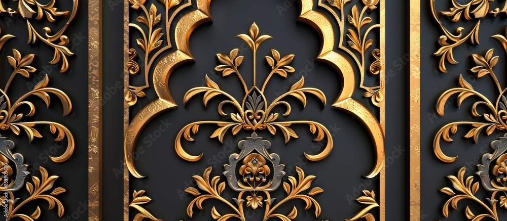 Laser cutting design for temple, Mandir Jali, Partition. Copy space ...